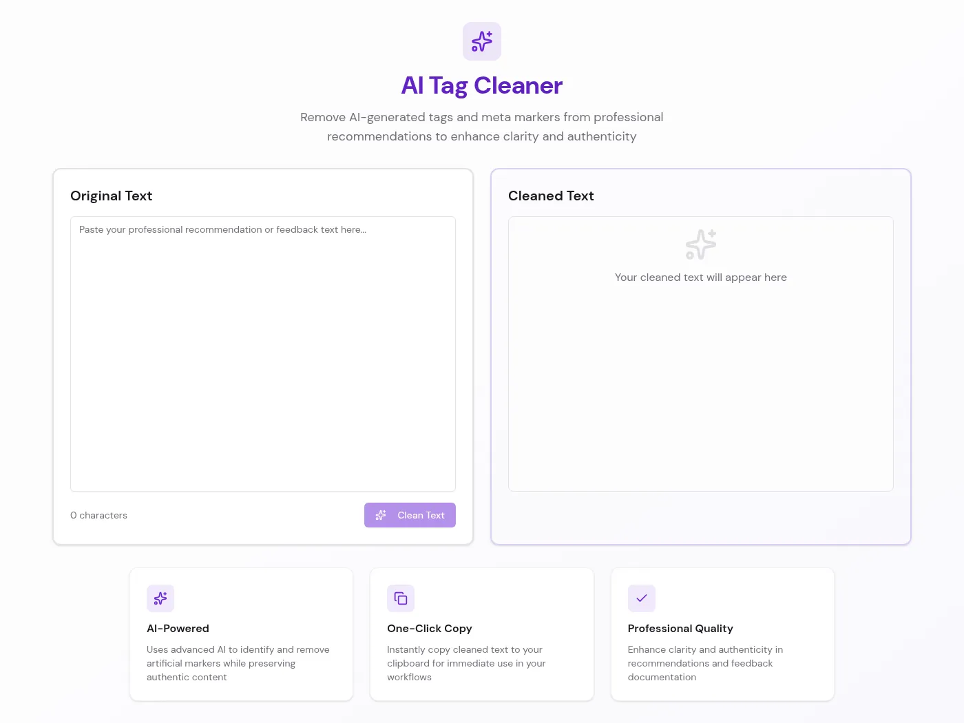 AI Tag Cleaner for Professional Recommendations