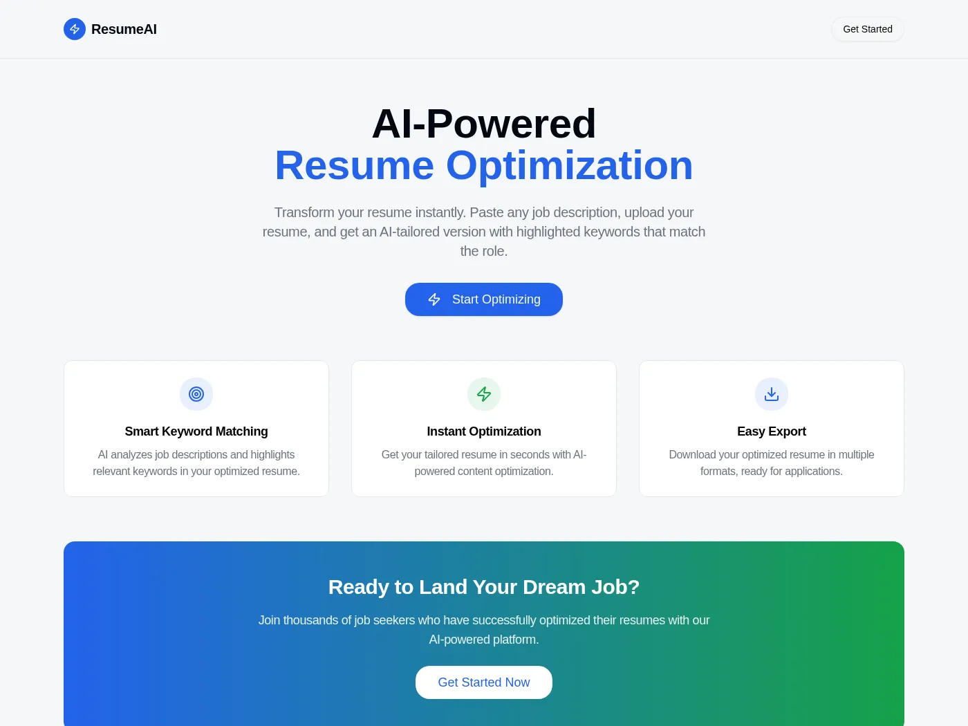 AI-Powered Tailored Resume Generator