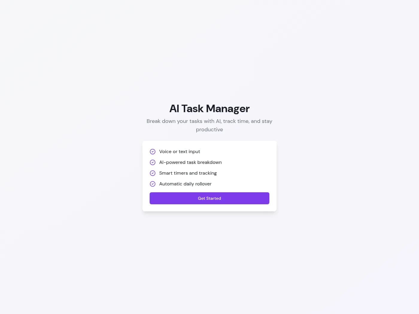 AI-Powered Task Breakdown & Voice-Driven To-Do App