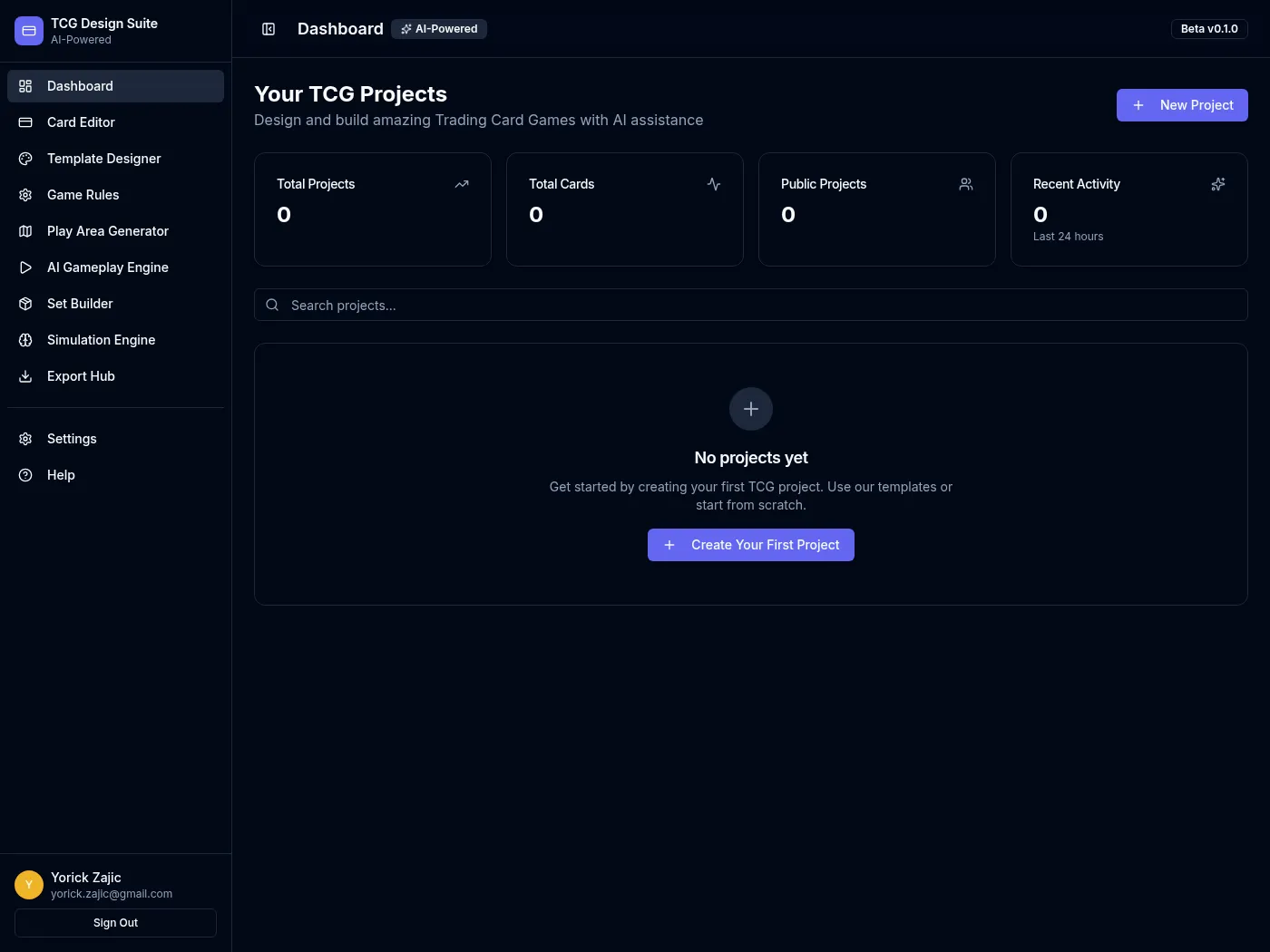 AI-Powered TCG Design Suite and Playmat Generator