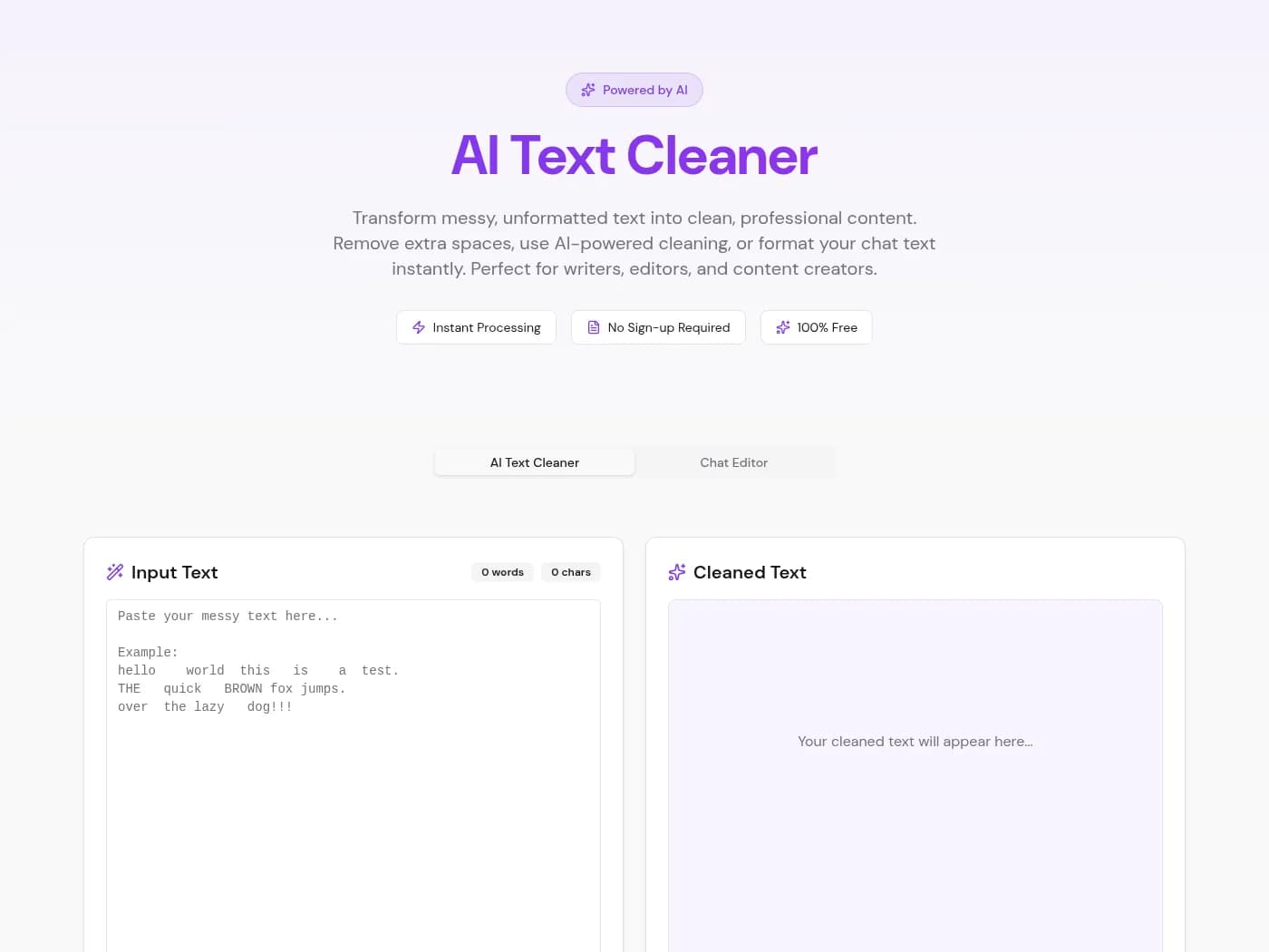 AI Text Cleaner