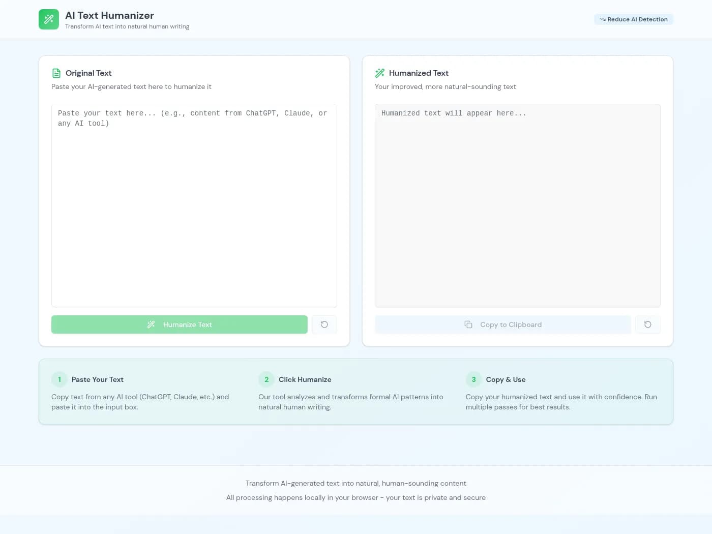 AI Text Humanizer Tool
