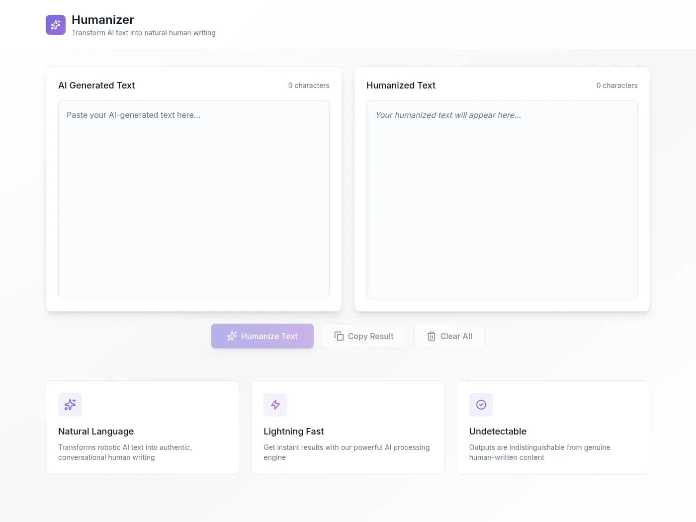 Humanizer: Natural AI Text Rewriting Tool