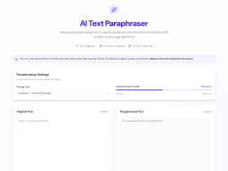 AI Text Paraphraser and Anti-Plagiarism Defender