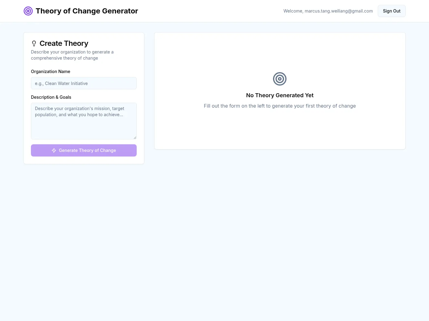 AI Theory of Change Generator