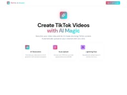 AI TikTok Video Generator & Auto Uploader
