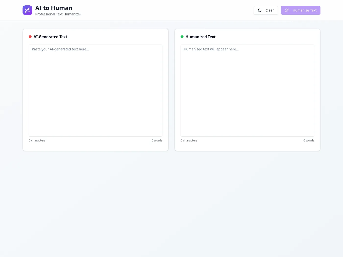 AI to Human Text Proofreading & Humanization Tool