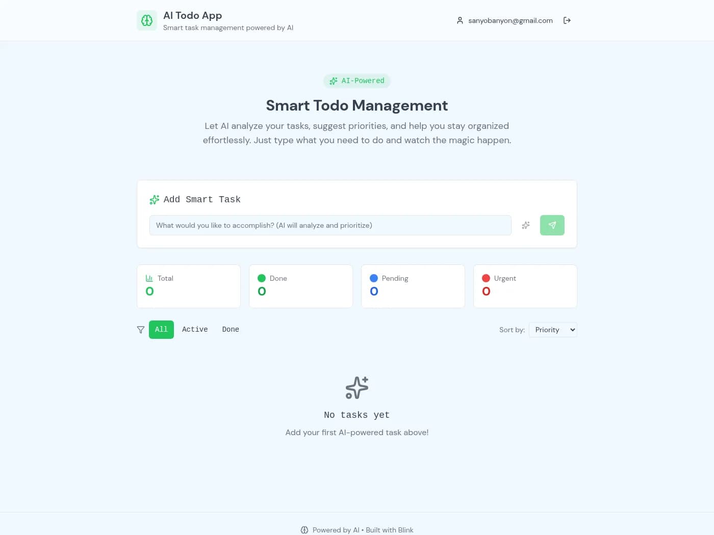 AI-Enhanced Smart Todo App