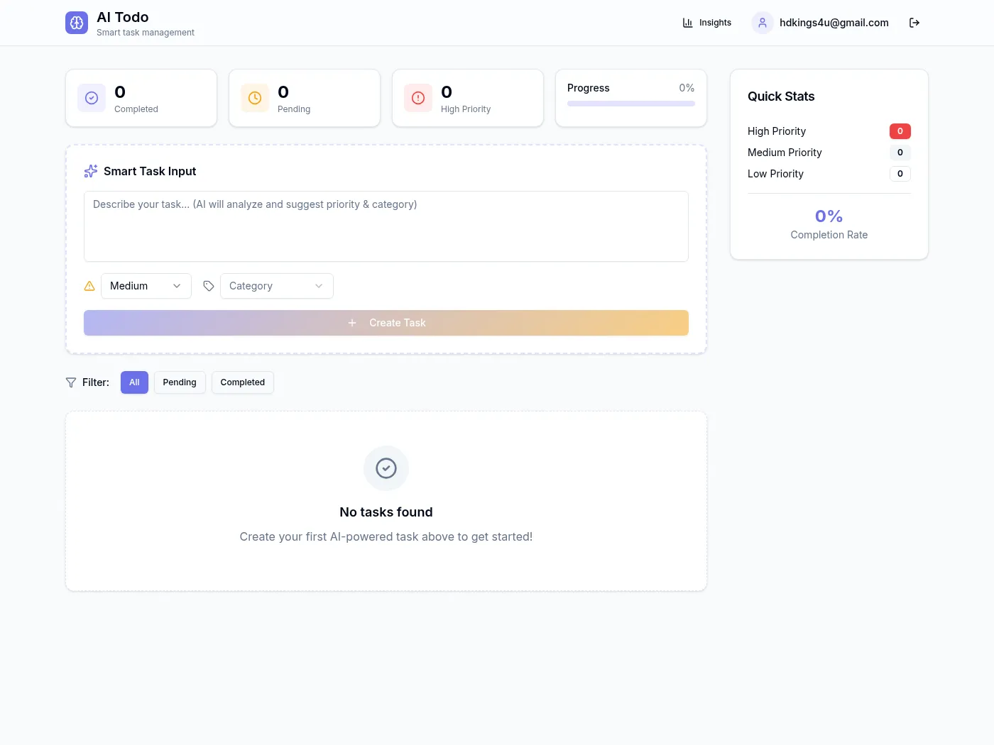 AI-Powered Smart Todo App