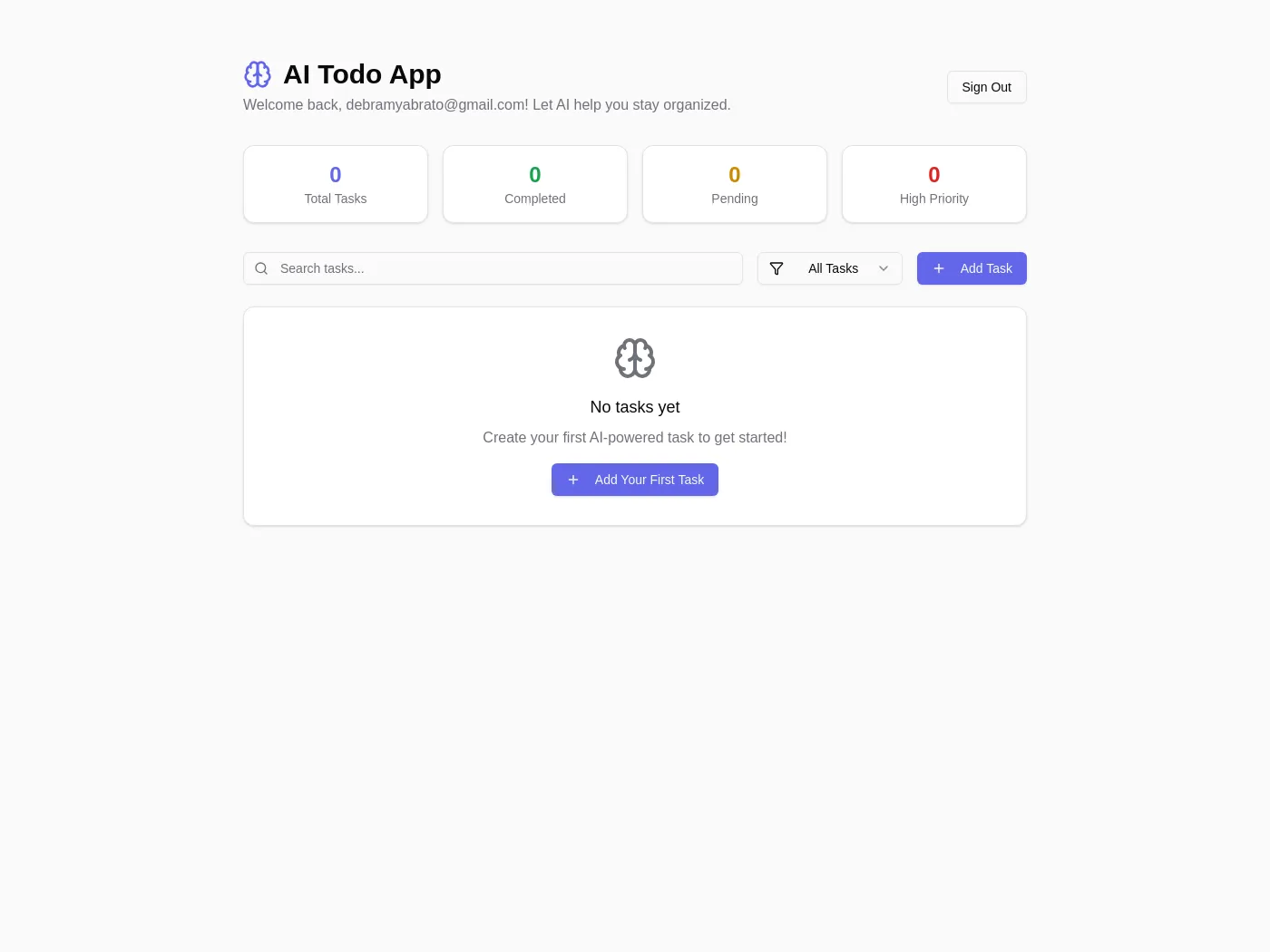 AI-Powered Todo List App