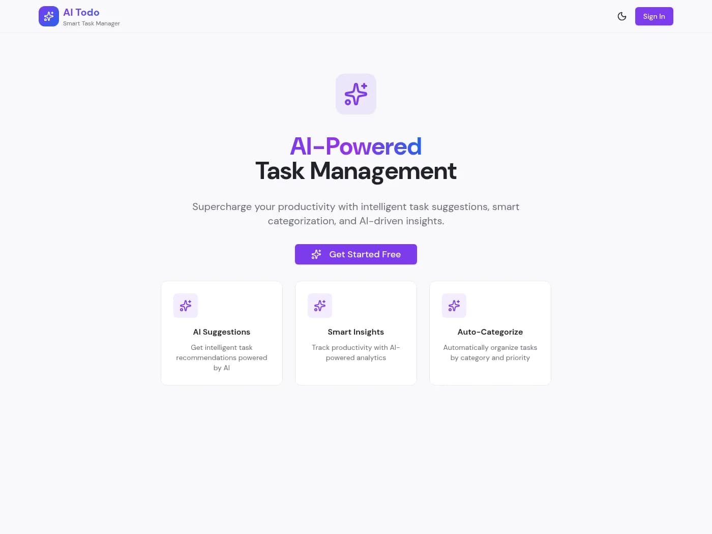 AI-Powered Todo Website