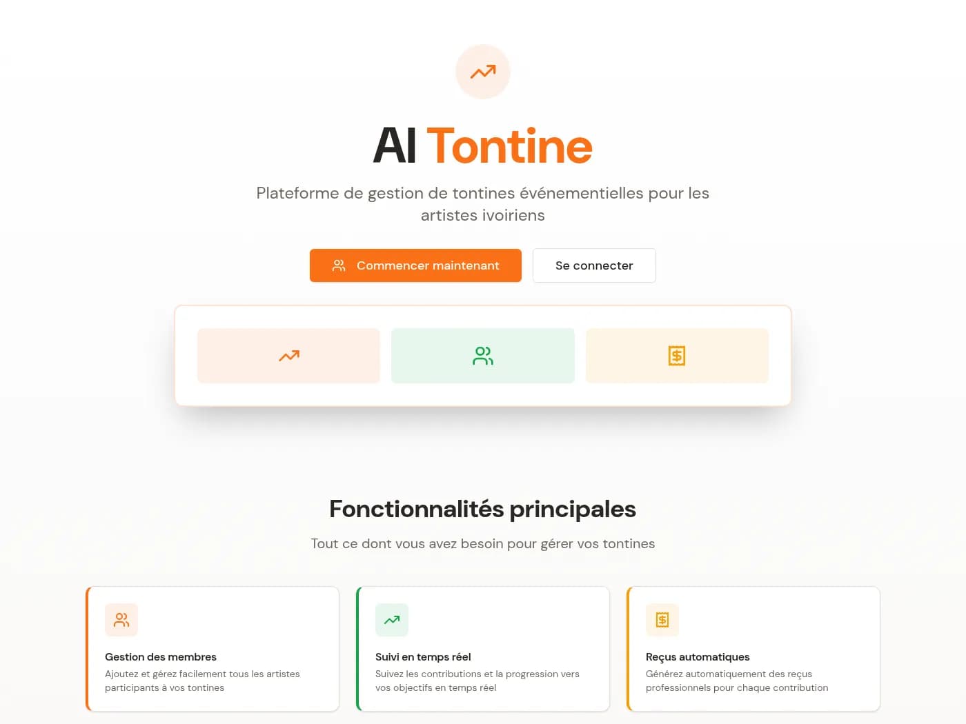 AI Tontine Artistes
