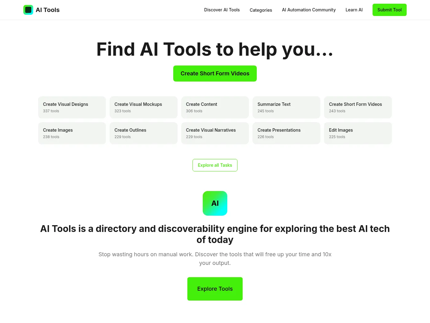 AI Tools Inc Web Clone