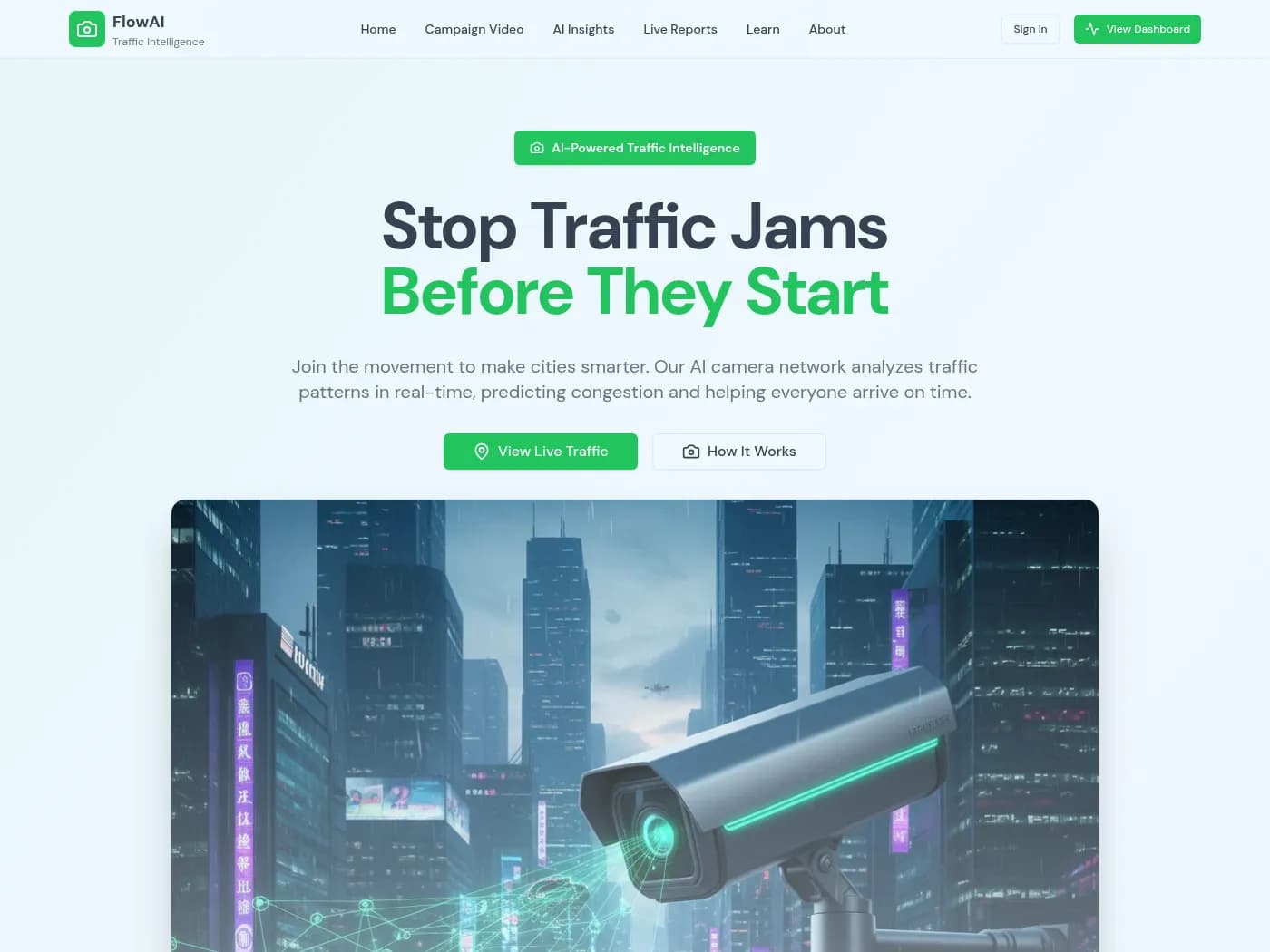 AI-Powered Traffic Jam Prevention Campaign App