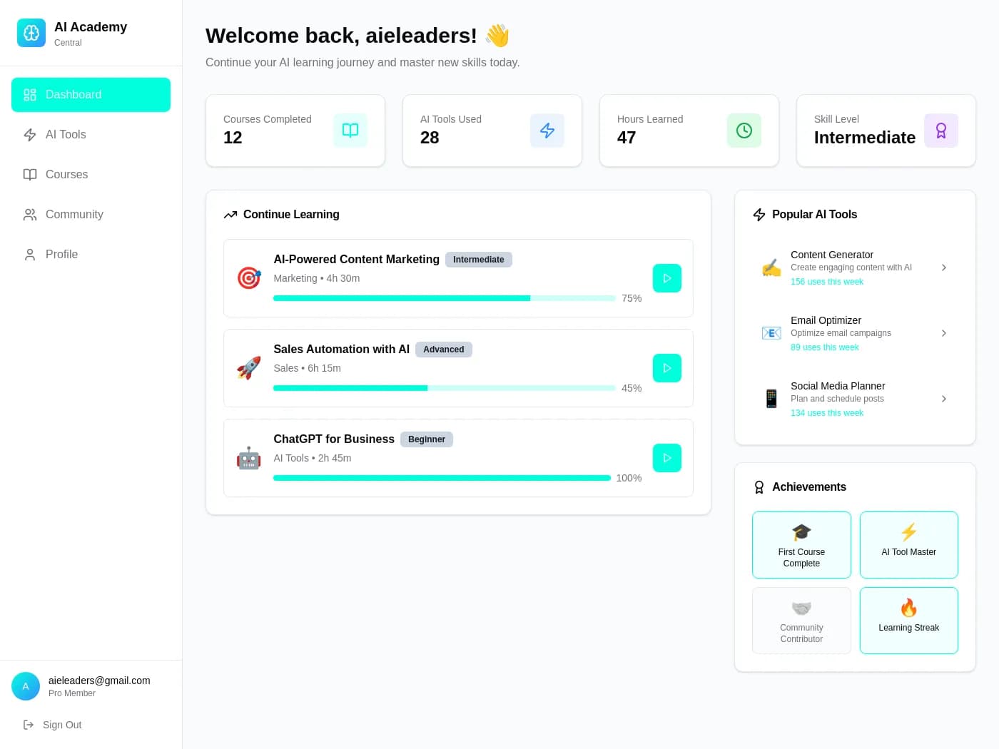 AI-Powered Training Platform