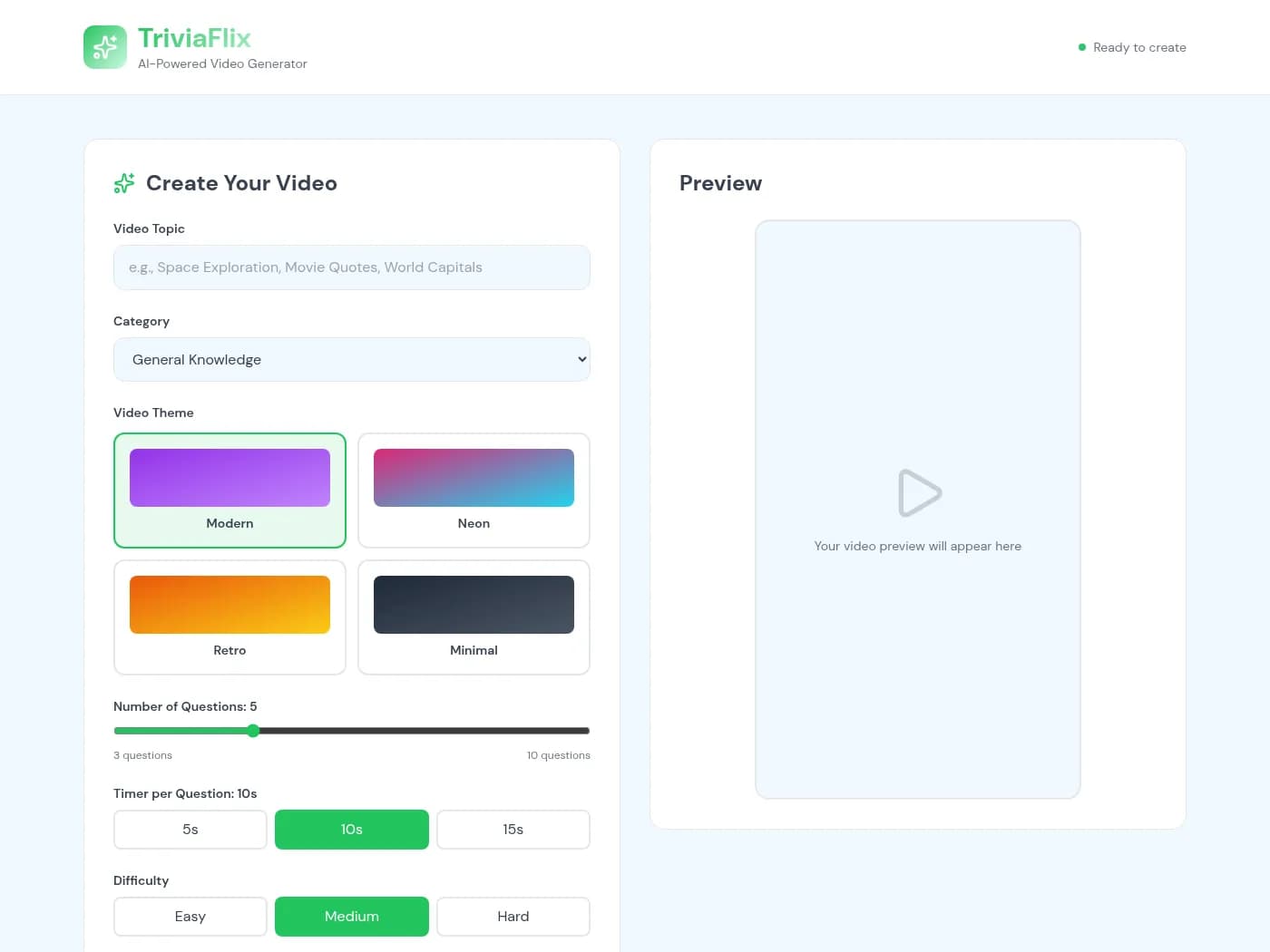 AI-Powered Trivia Video Generator for Social Media (Typito AI Alternative)