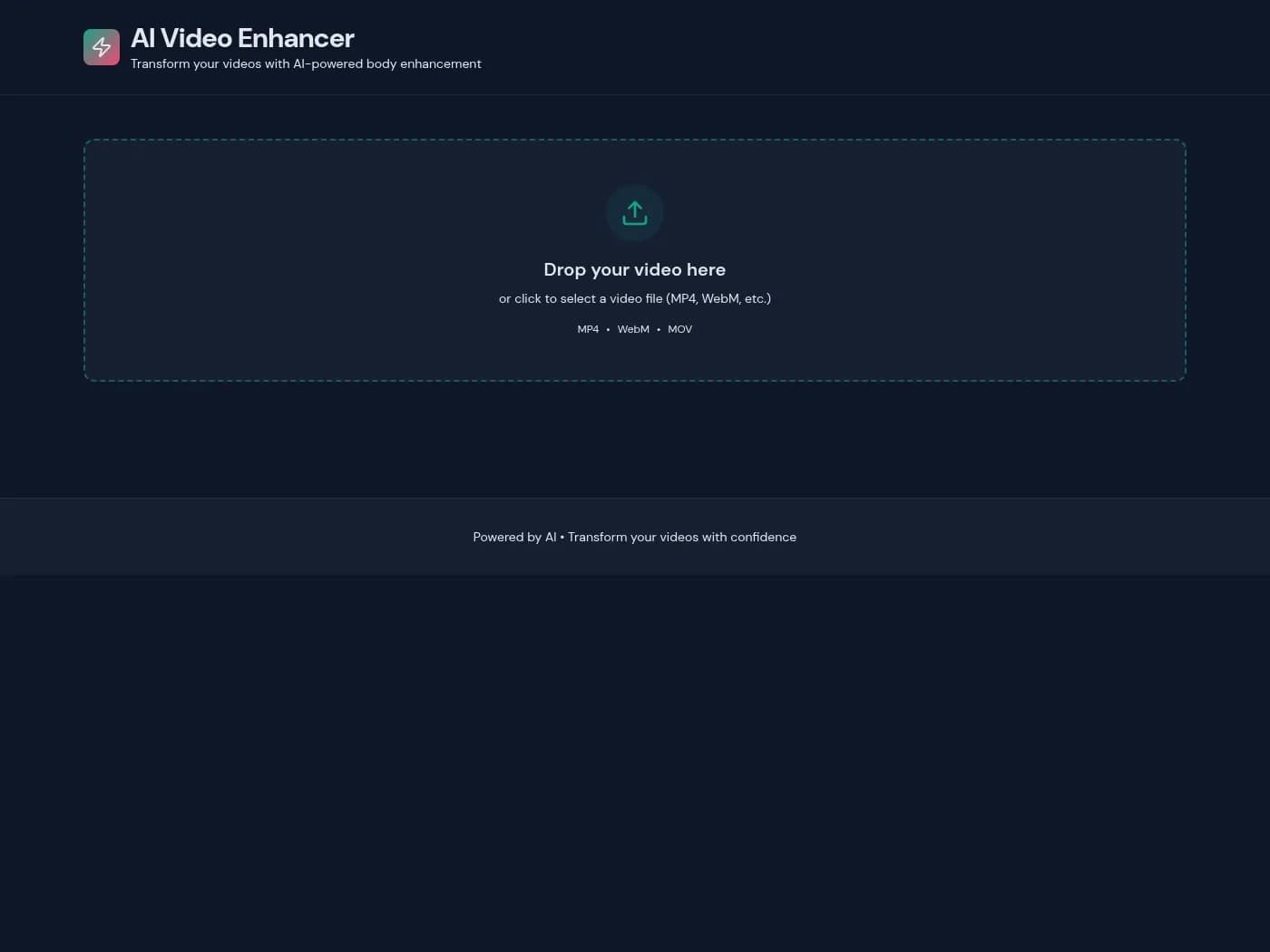 AI Video Enhancer for Body Transformation