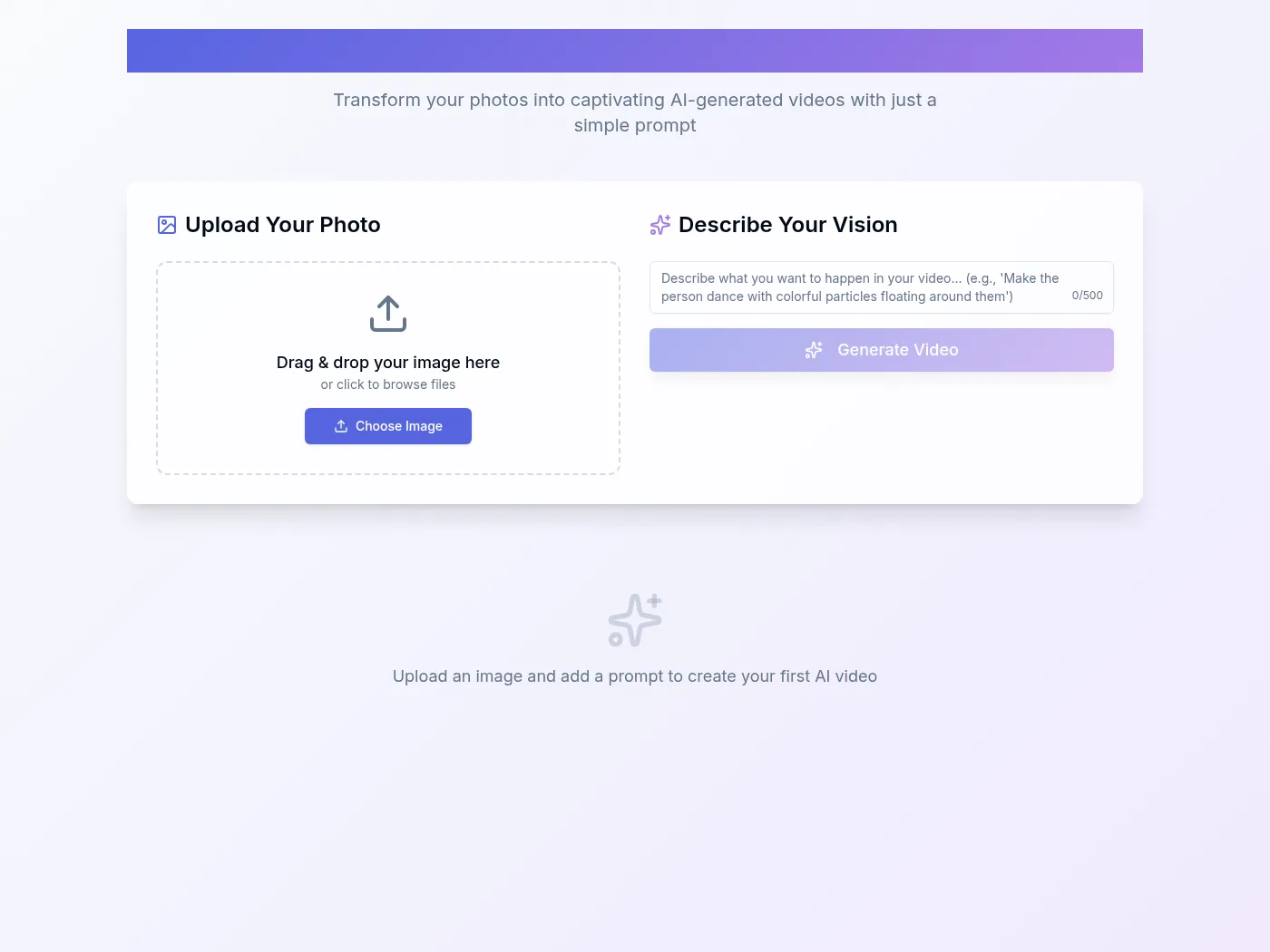 AI Video Generator from Photo and Prompt