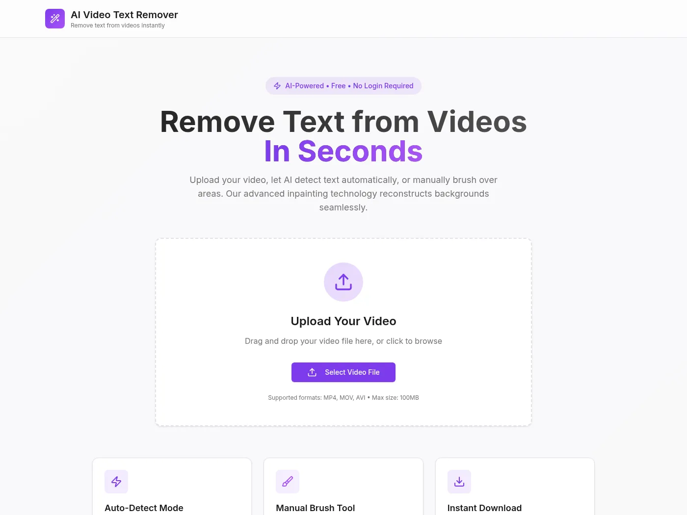 AI-Powered Video Text Remover