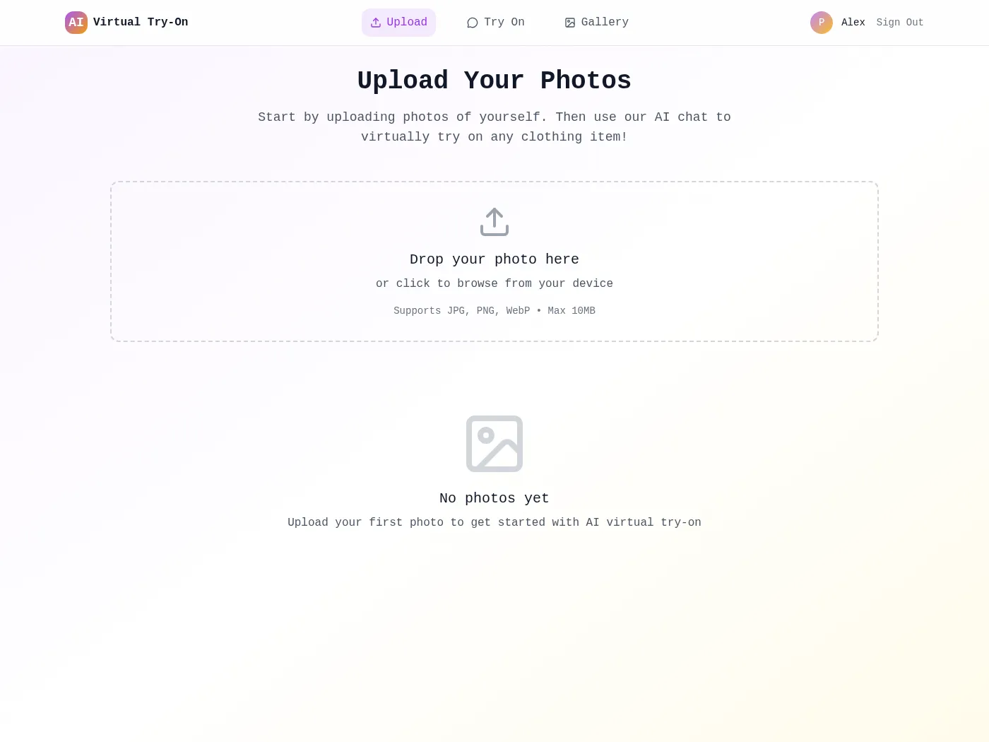 AI Virtual Try-On Web App