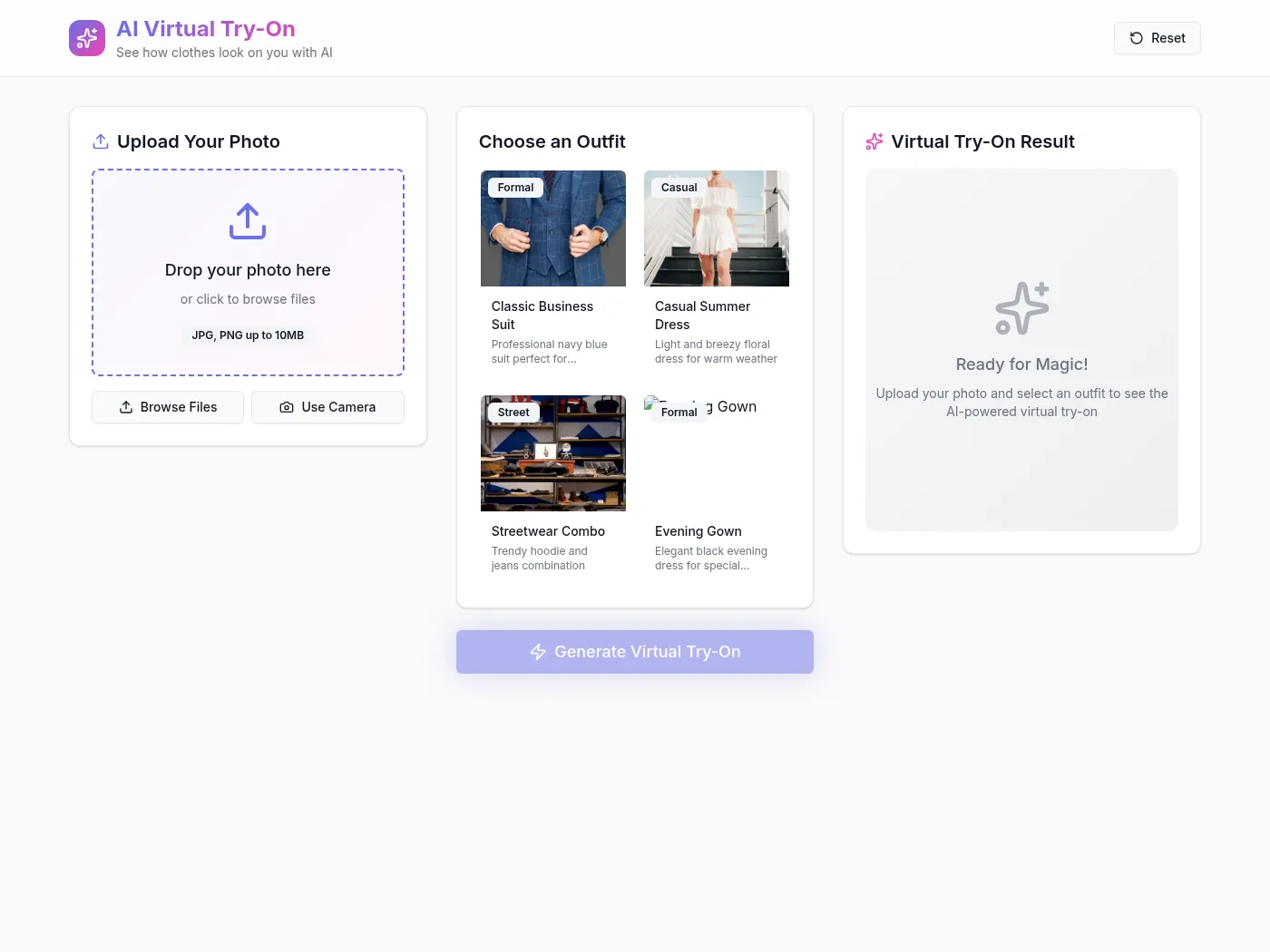 AI-Powered Virtual Try-On for Online Clothing Stores