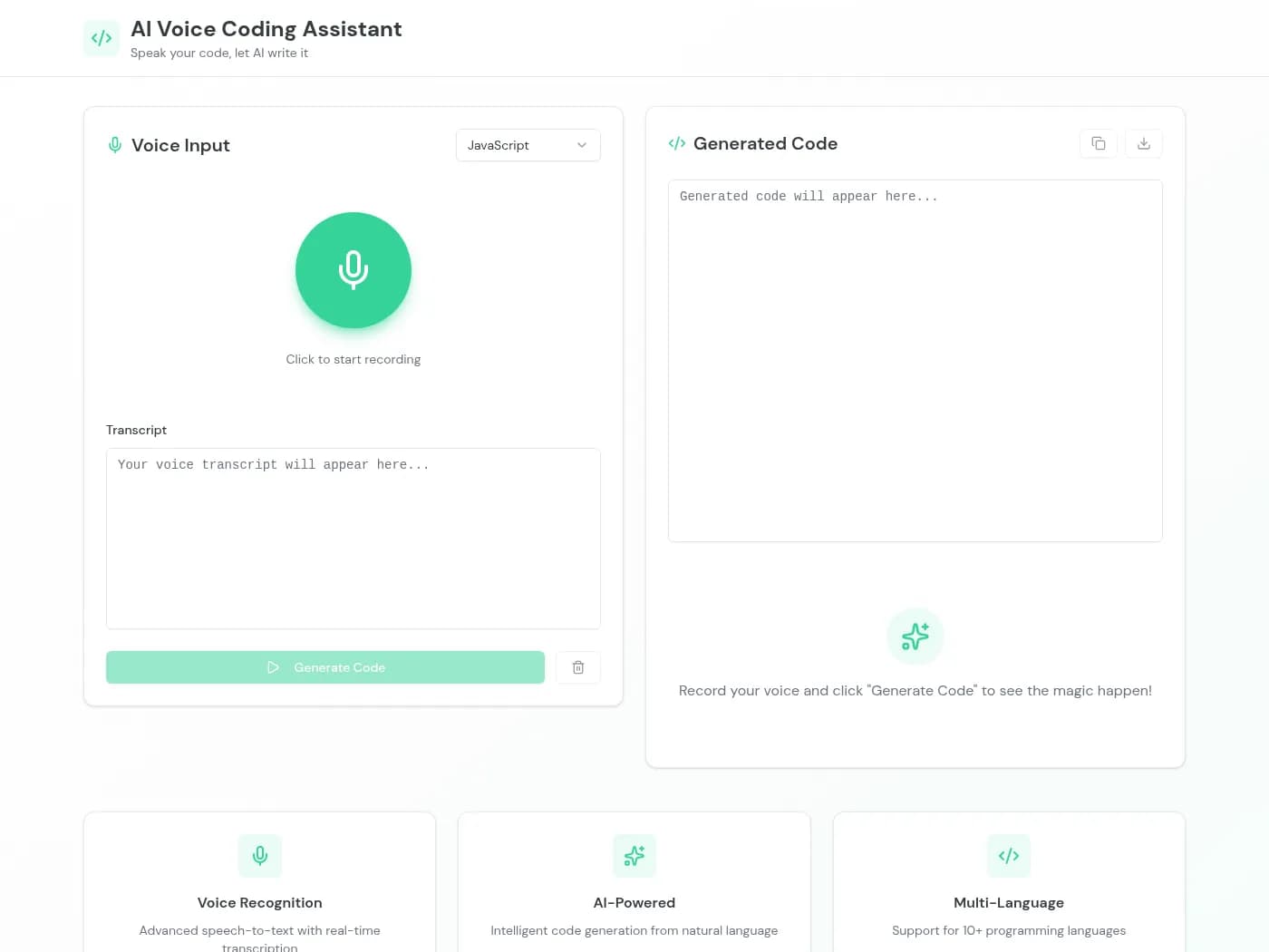 AI-Powered Voice Controlled Coding Assistant