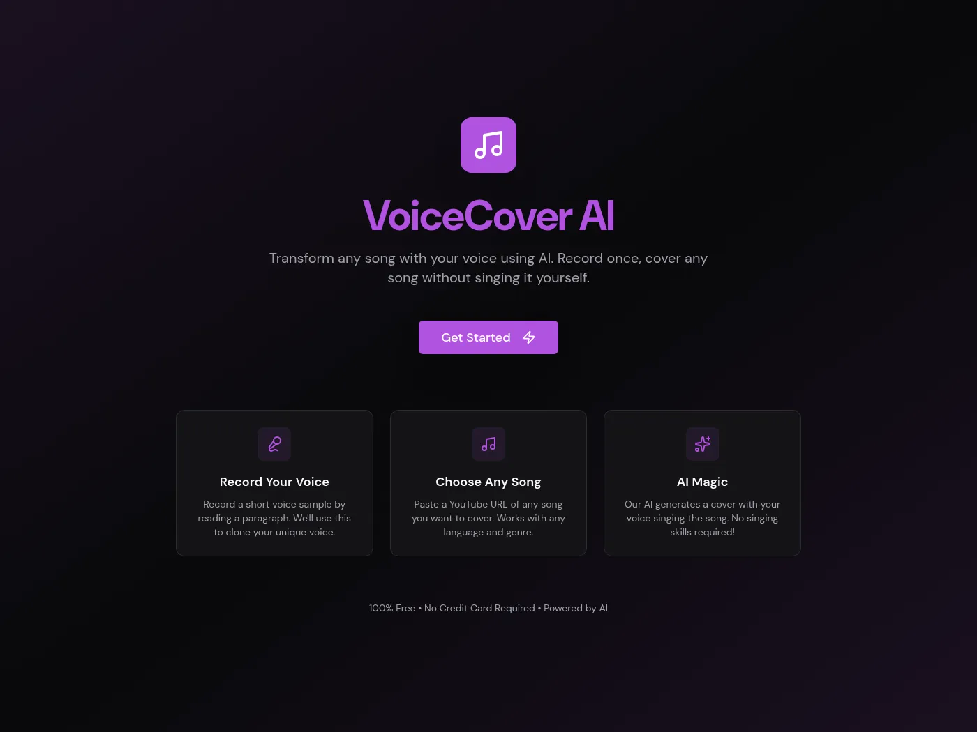 AI Voice Cover Song Generator