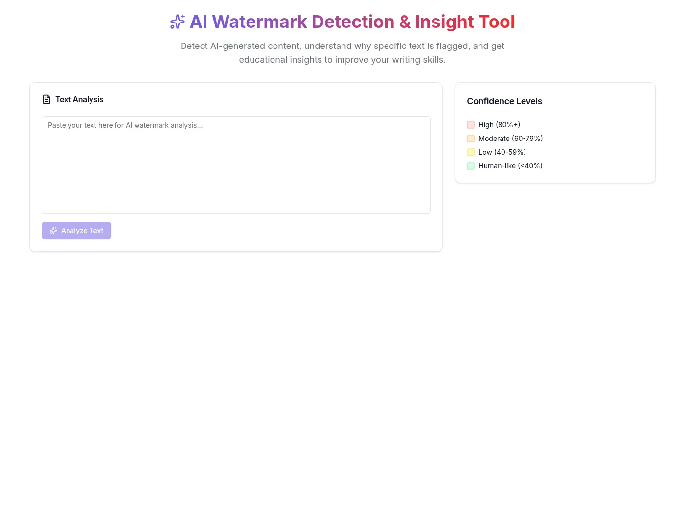 AI Watermark and Detection Insight Tool