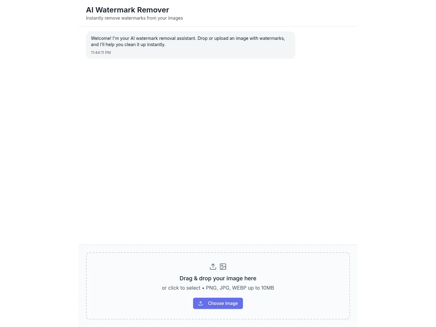AI Watermark Remover Chat Tool