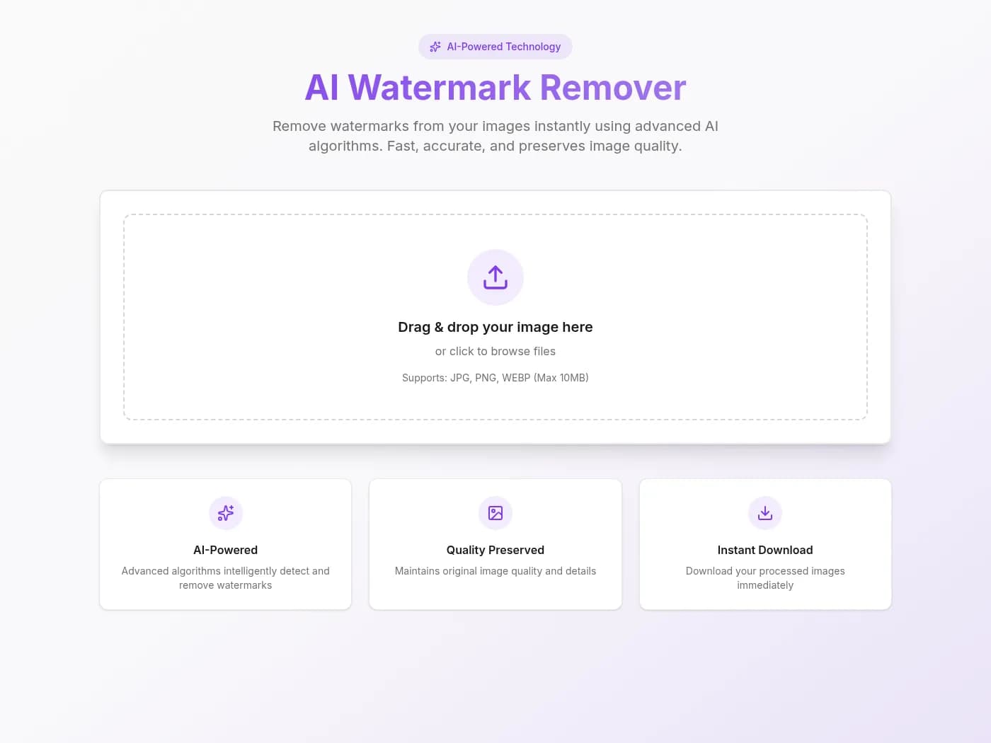 AI Watermark Remover