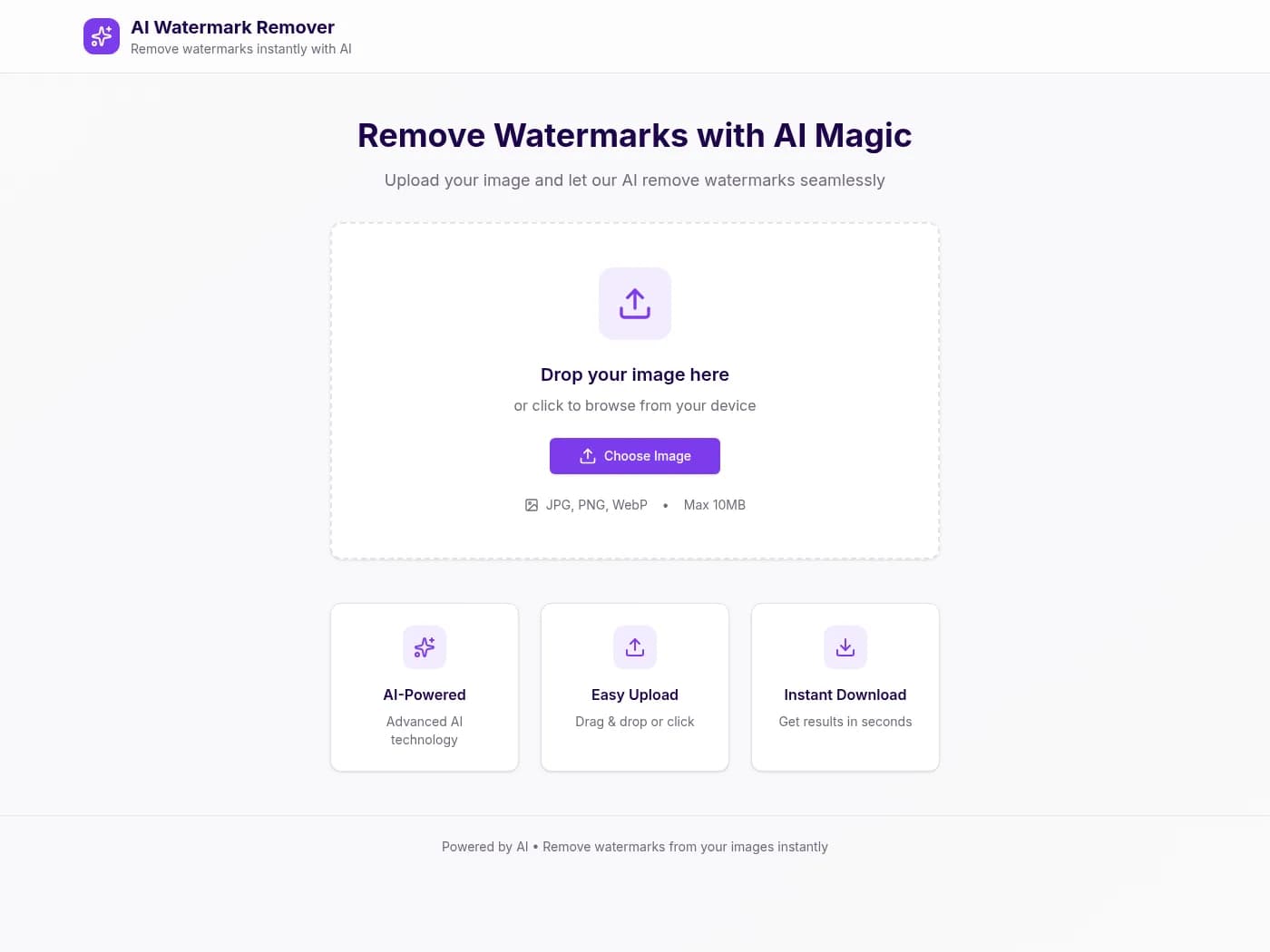 AI Watermark Remover