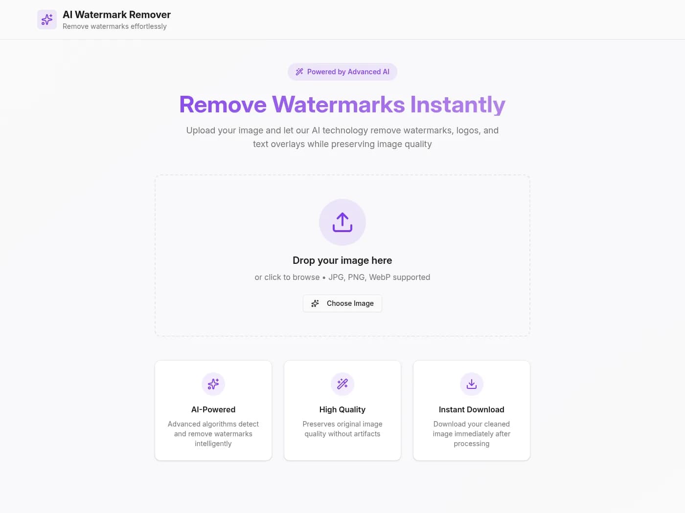 AI Watermark Remover
