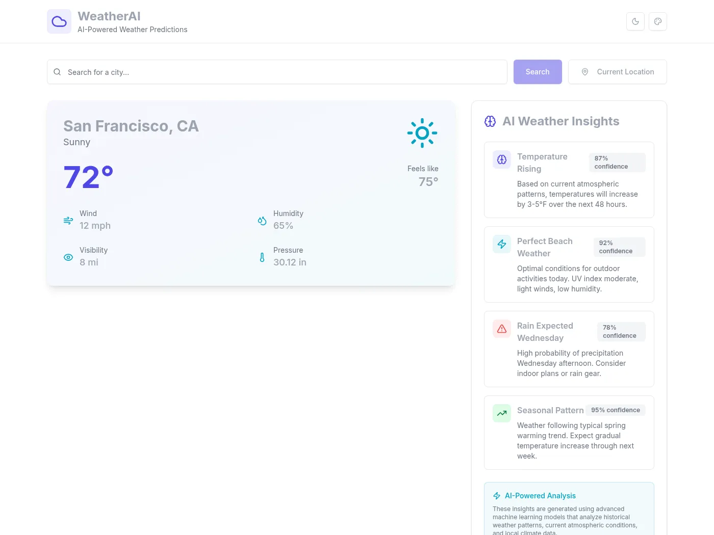 AI Weather Forecast App