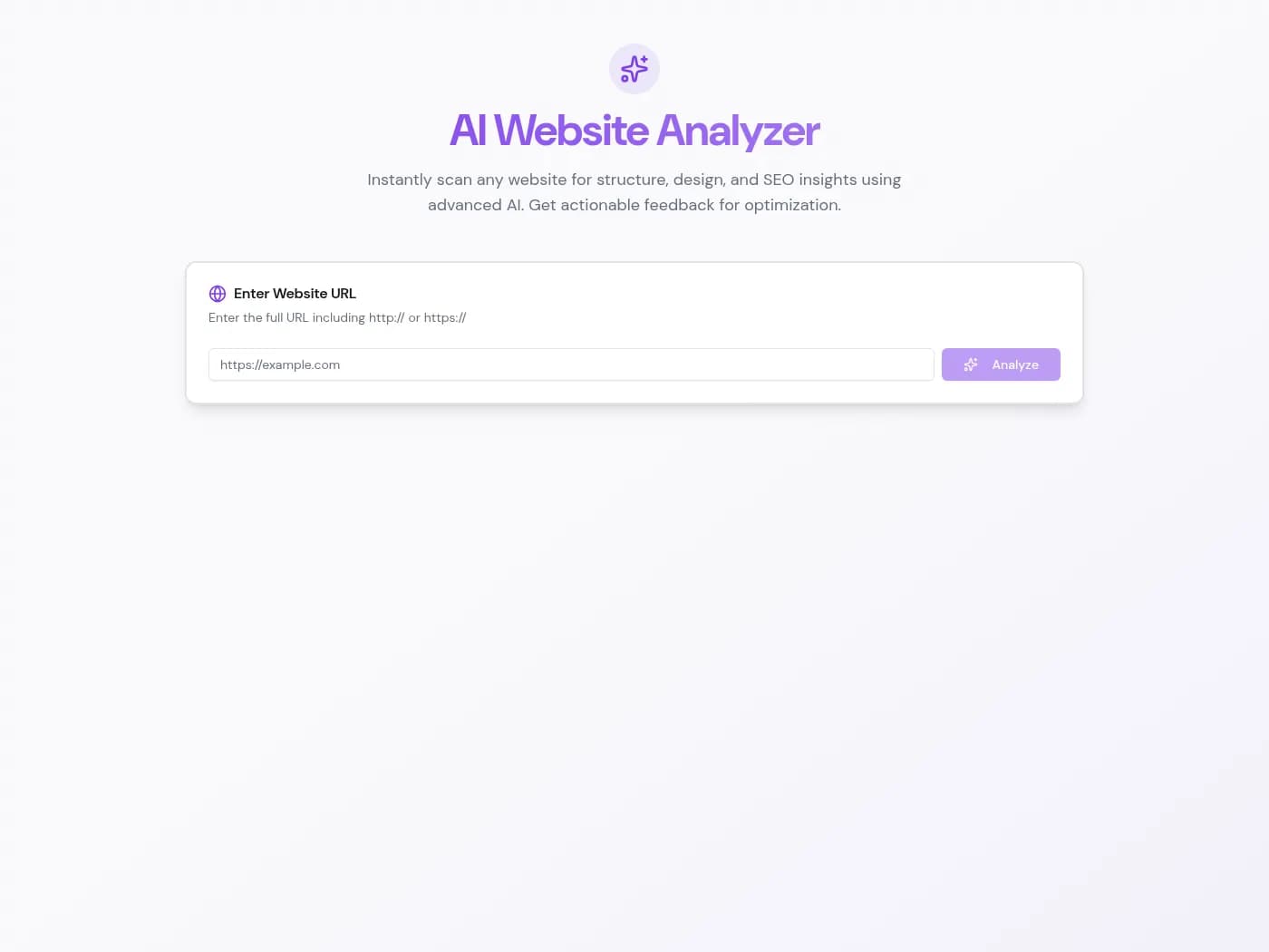 AI Website Analyzer