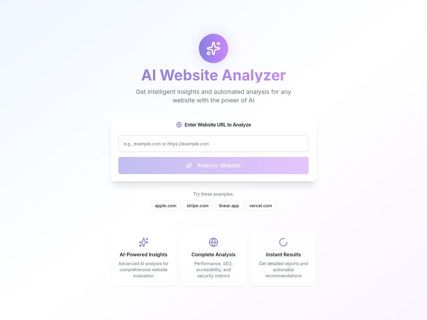 AI Website Analyzer
