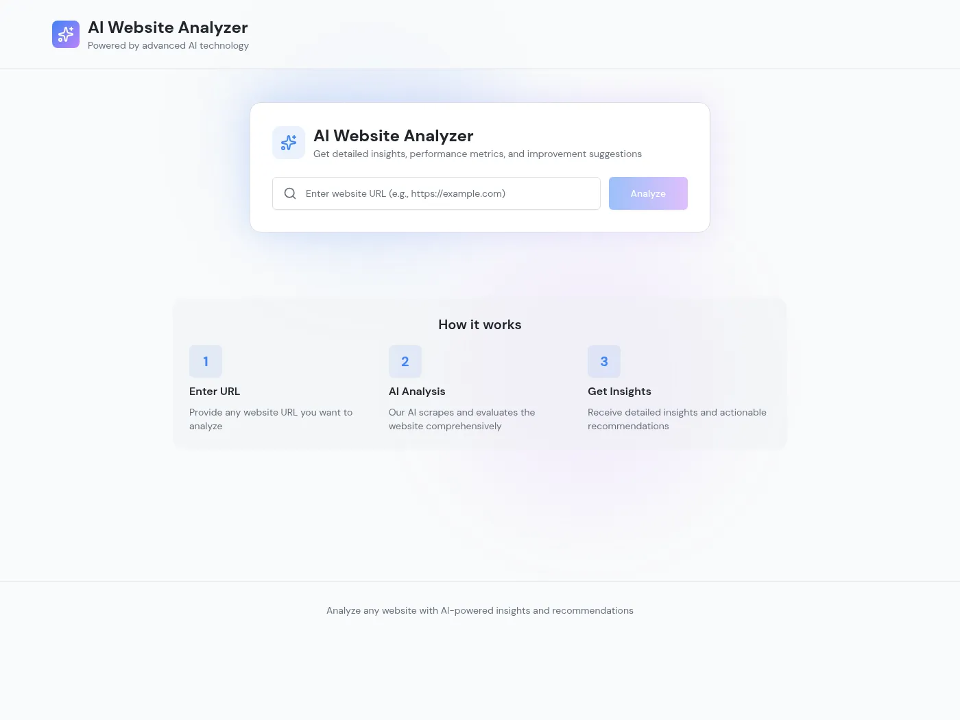 AI Website Analyzer