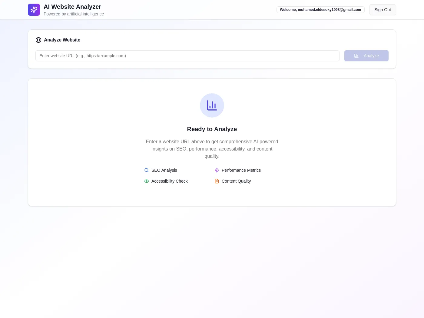 AI Website Analyzer