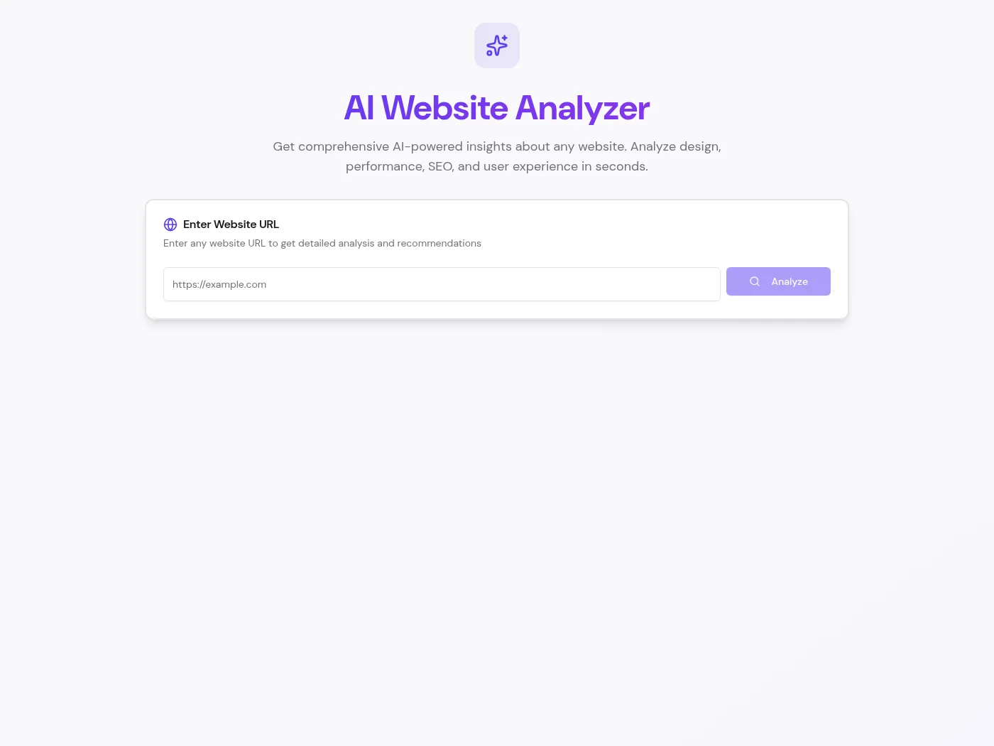 AI Website Analyzer