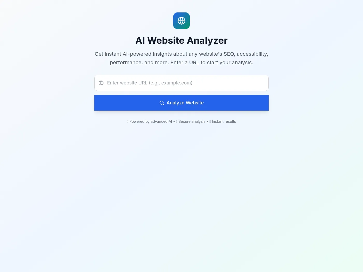 AI Website Analyzer