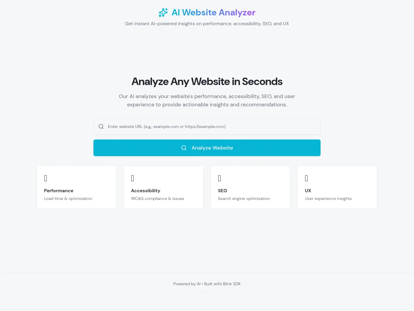 AI Website Analyzer