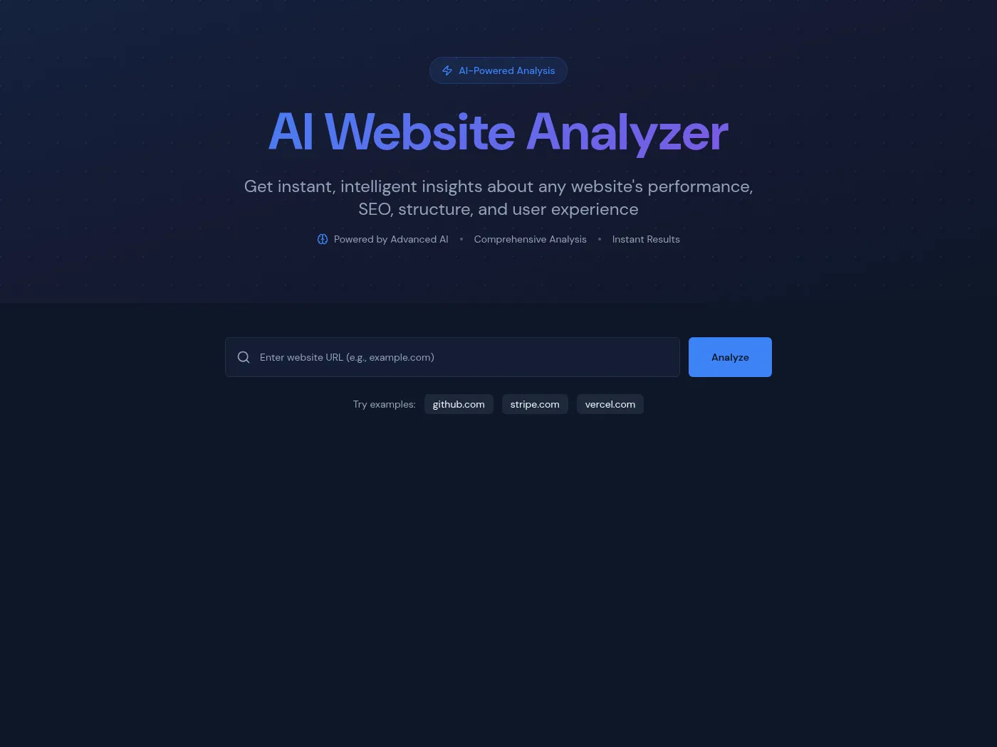AI Website Analyzer