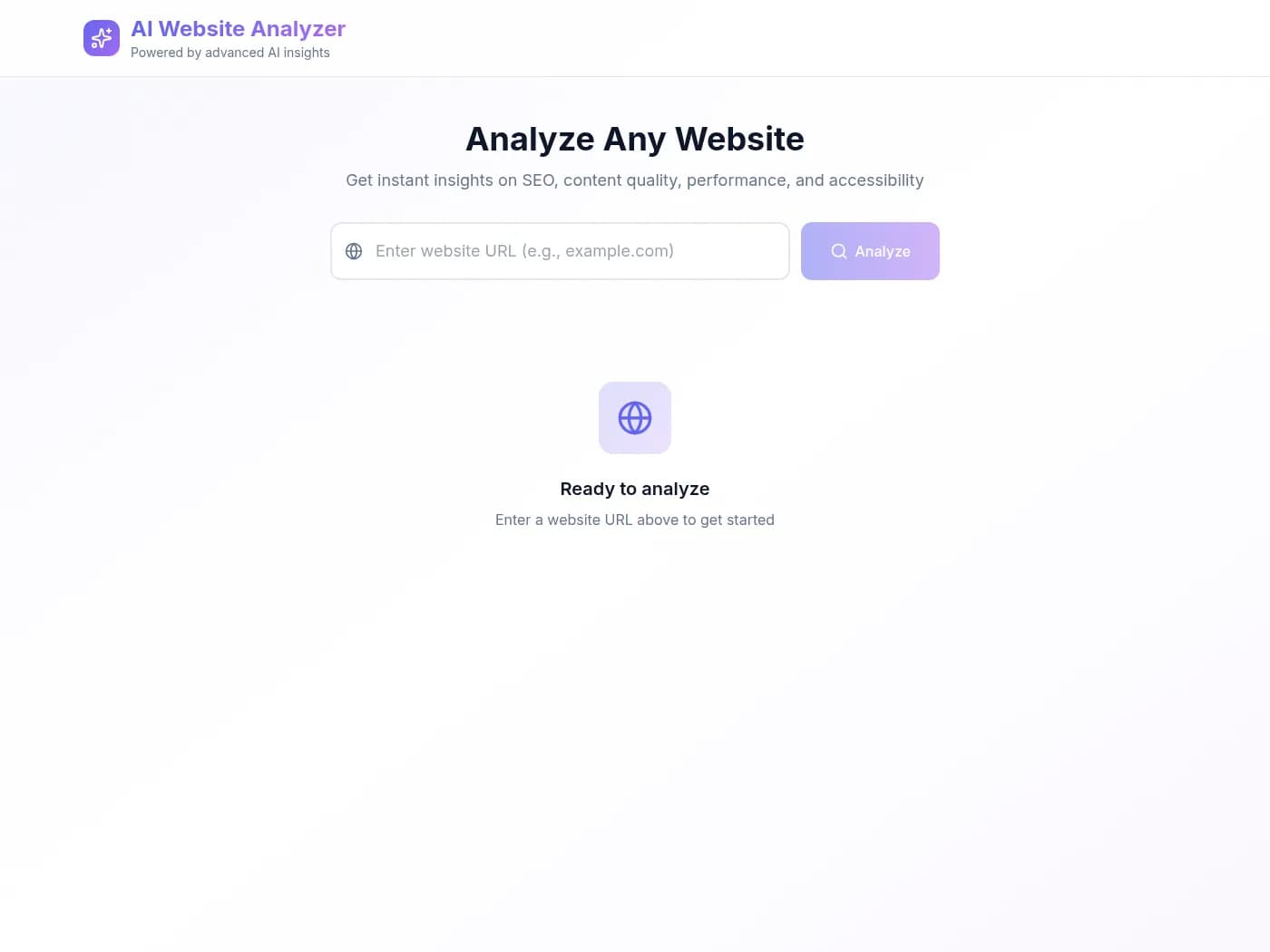 AI-Powered Website Analyzer