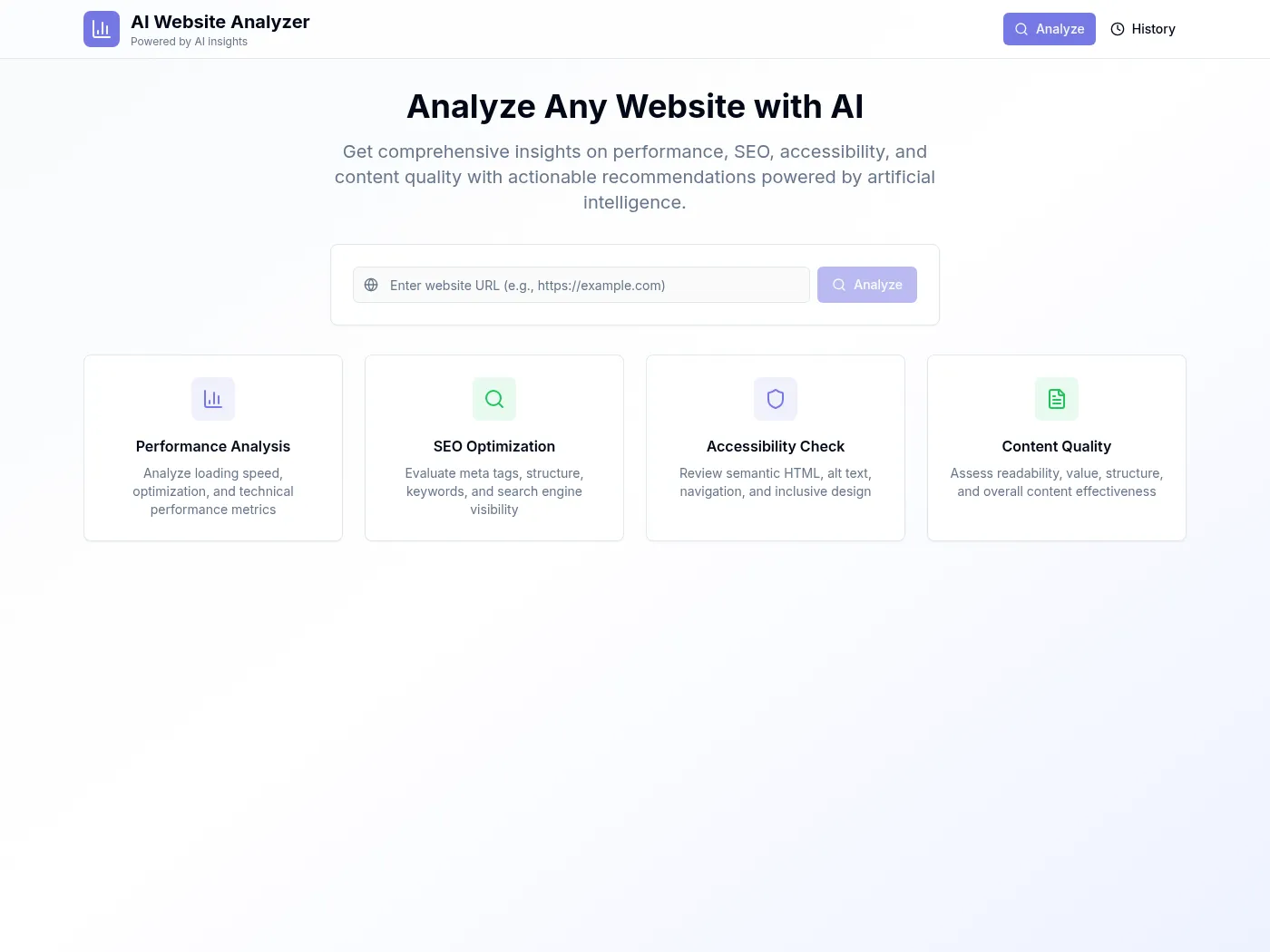 AI Website Analyzer
