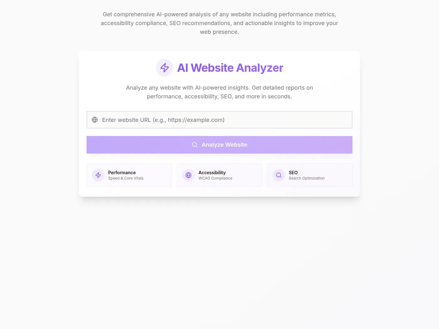 AI Website Analyzer