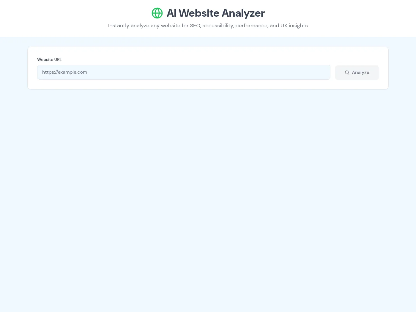 AI Website Analyzer