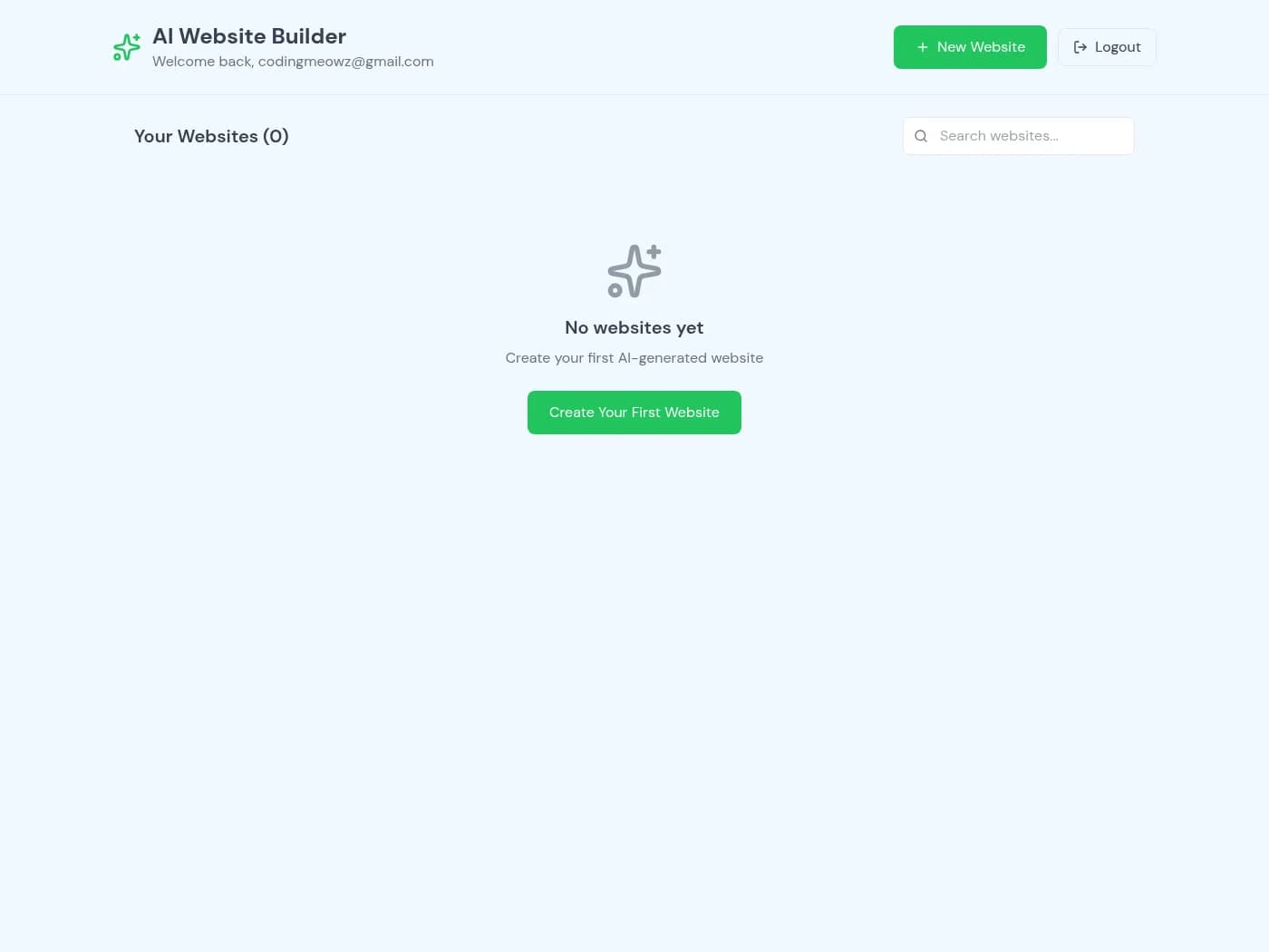 Prompt-Based AI Website Builder