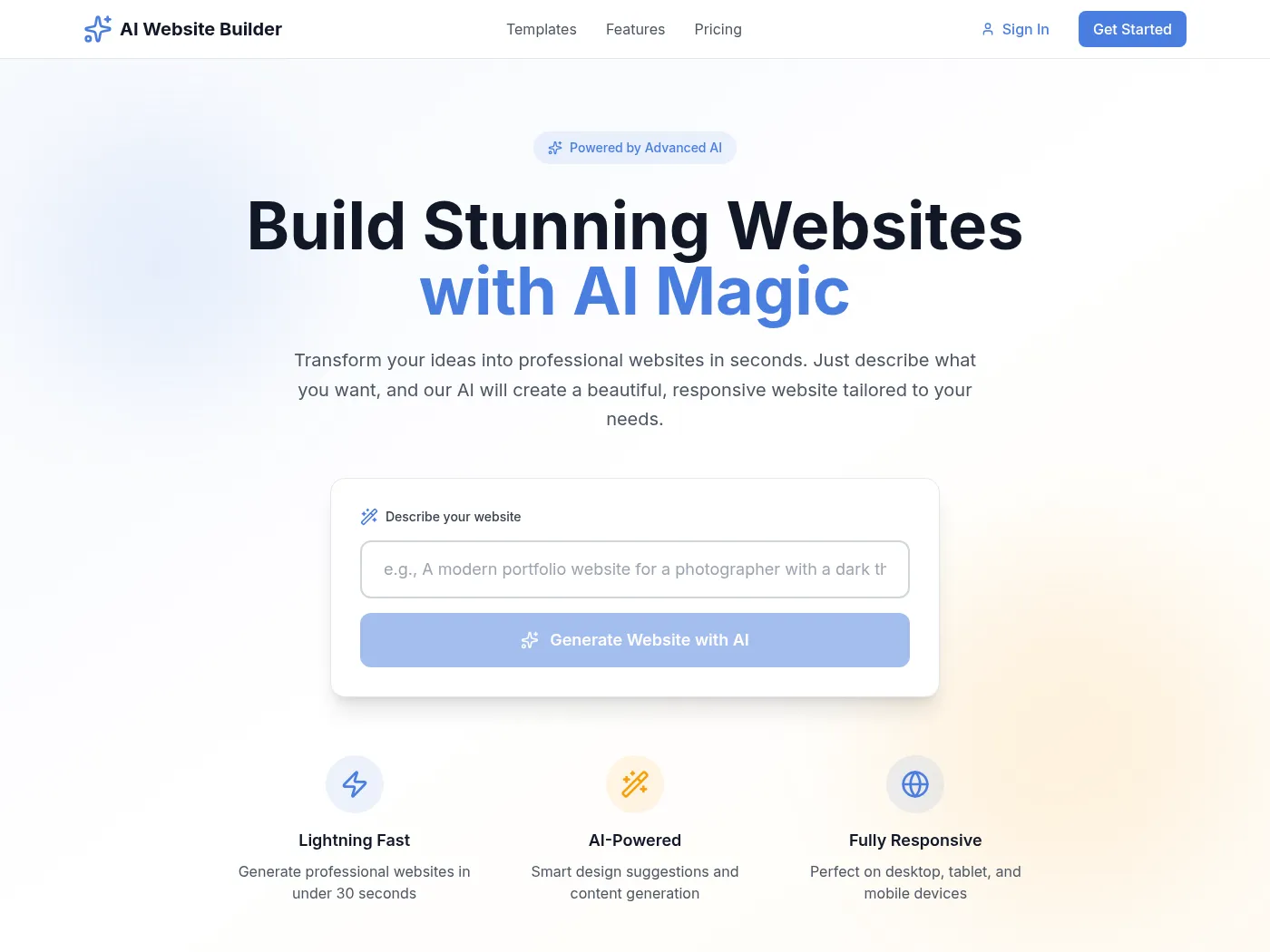 AI Website Builder
