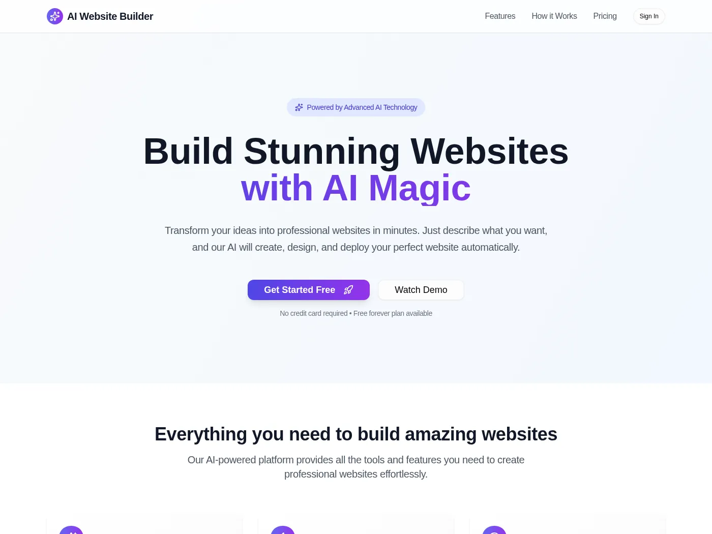 AI Website Builder