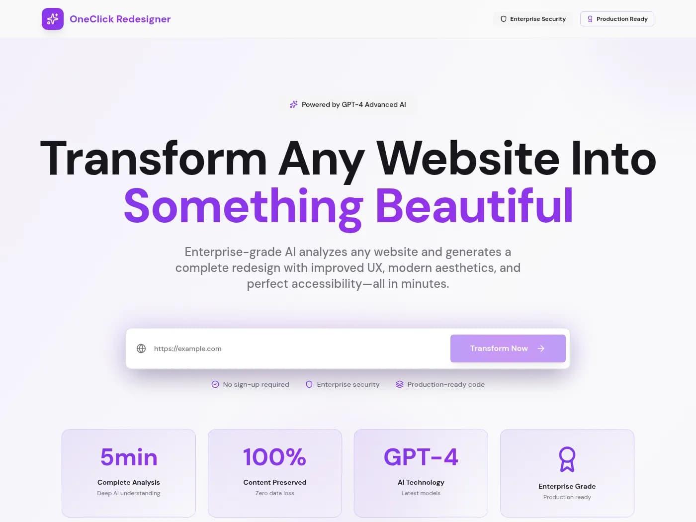 OneClick Redesigner