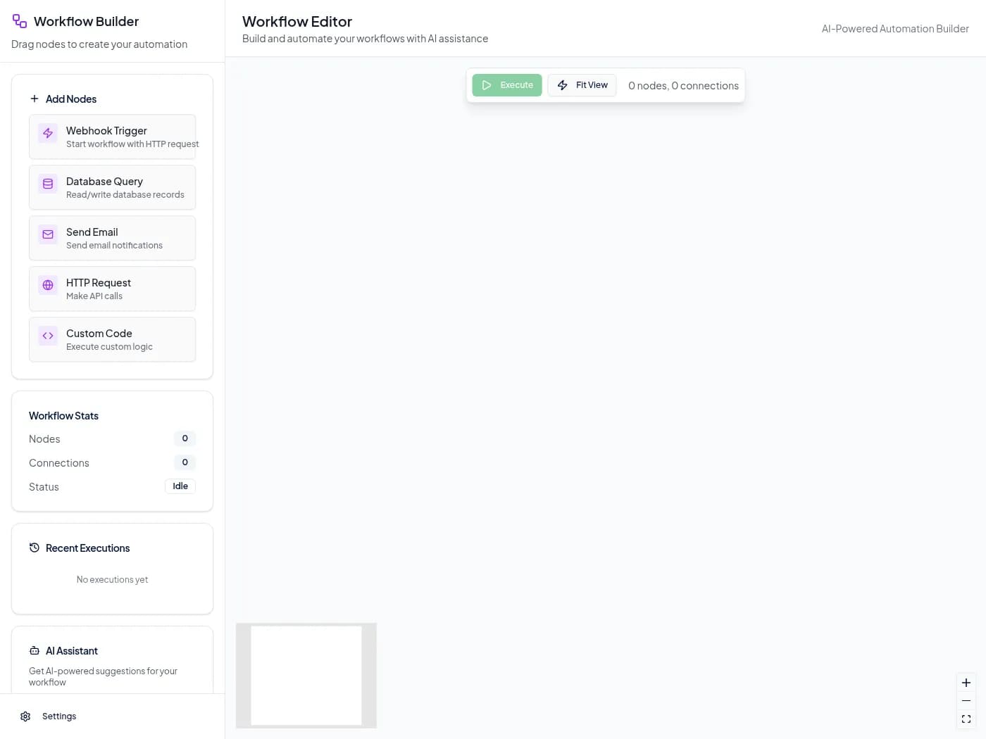 AI-Powered Workflow Automation Builder
